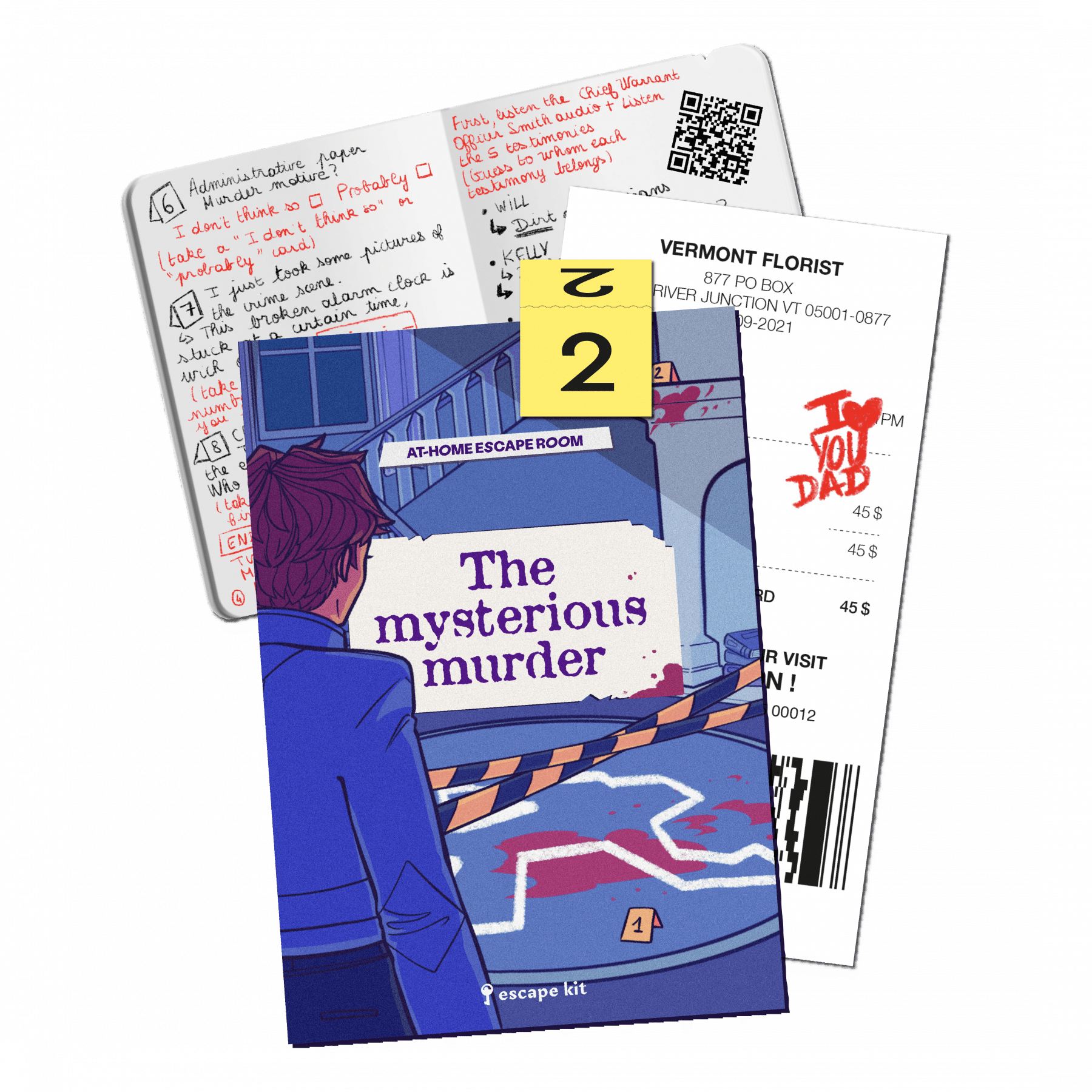 Murder mystery party – At-home Escape Room – Escape Kit