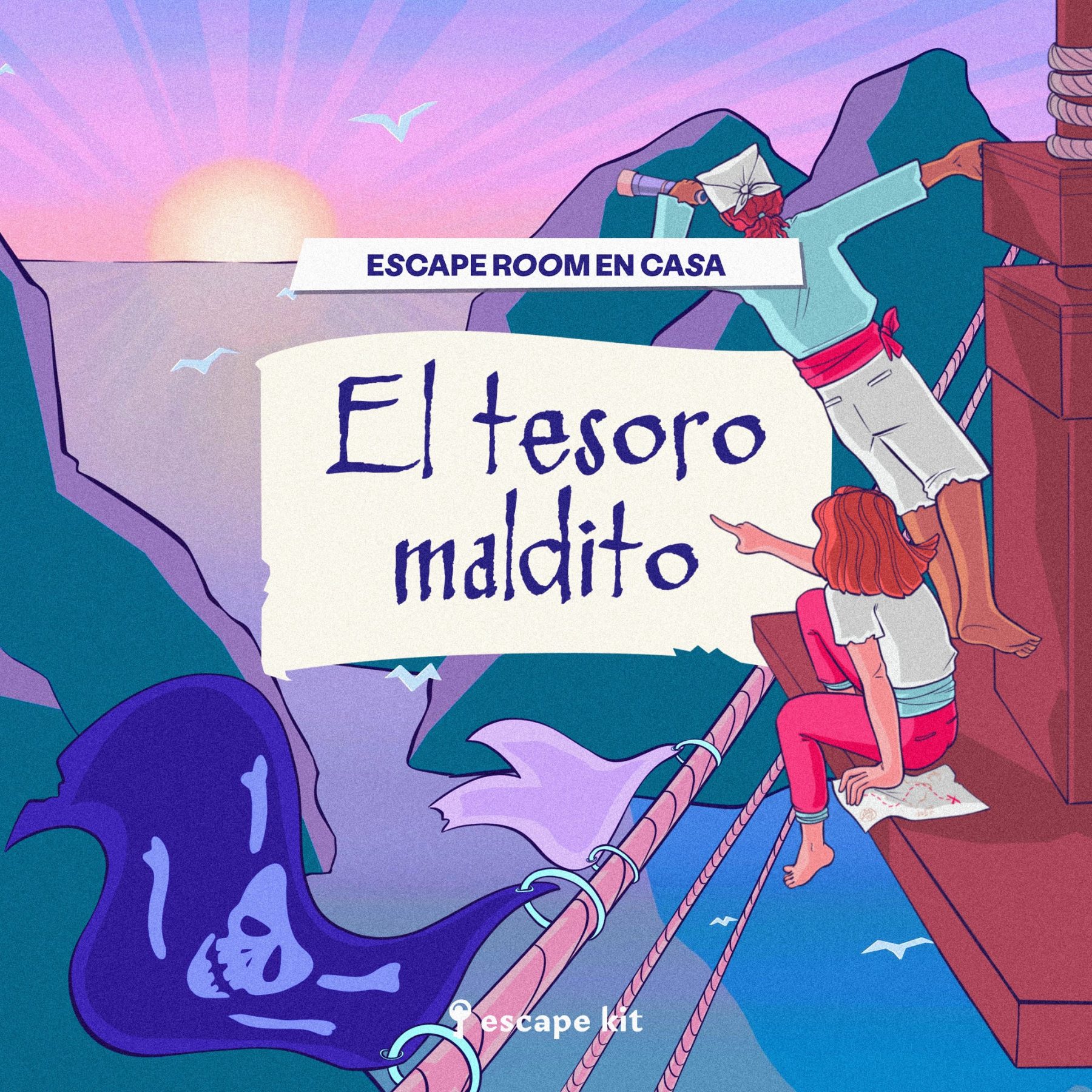 Escape Room PIRATAS - El tesoro maldito - Juego piratas niños