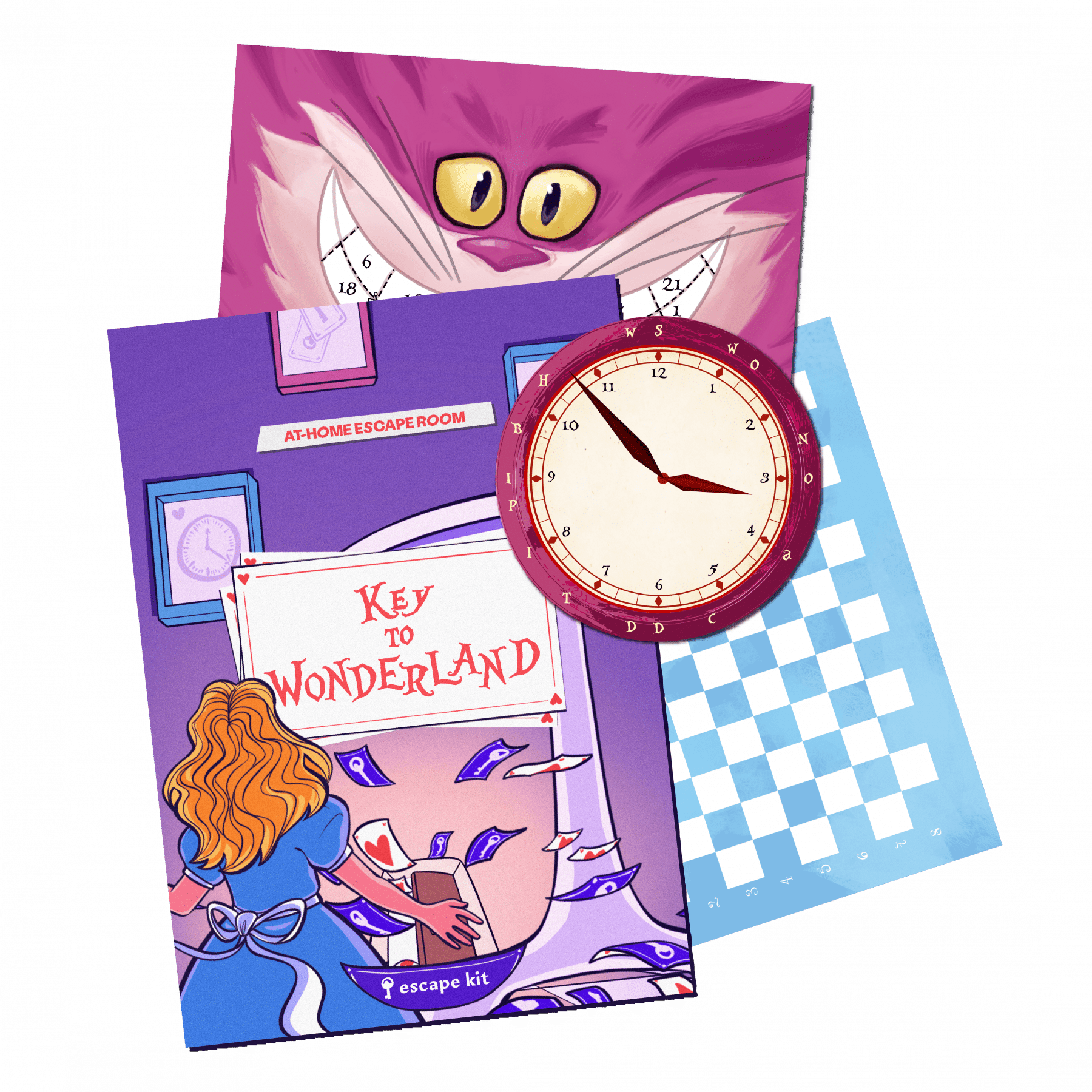 At-home Escape Room Alice in Wonderland - Escape Kit Kids
