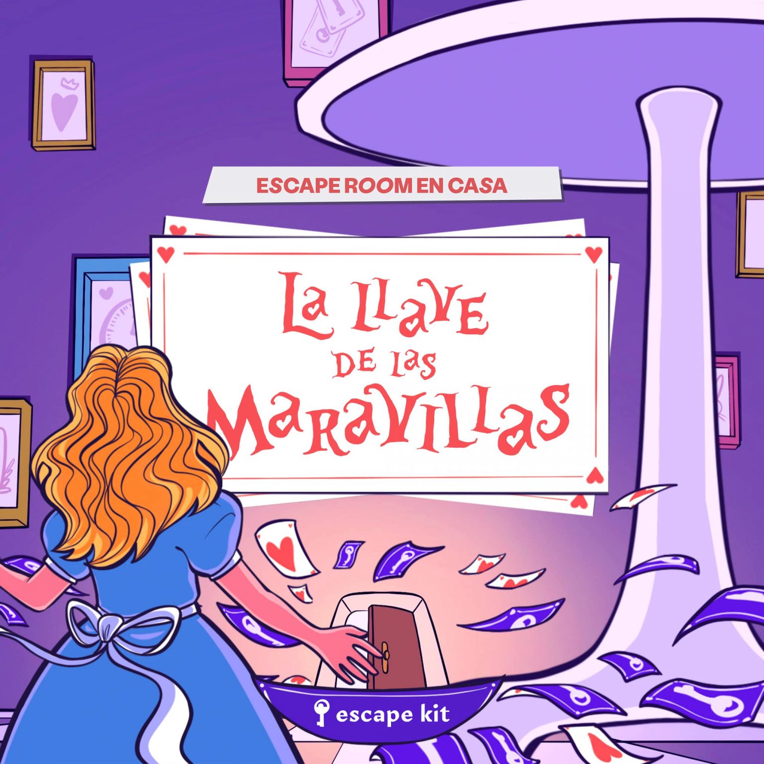Escape Room Alicia en el País de las Maravillas - Escape Kit niños