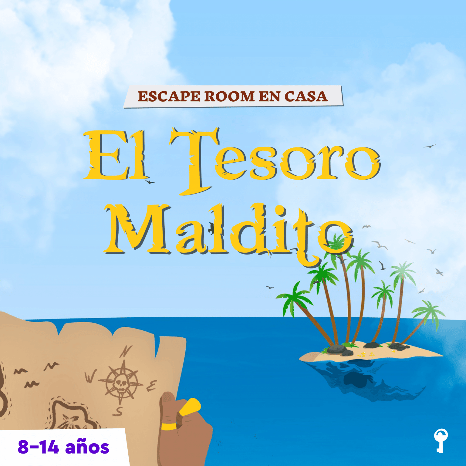 Escape Room PIRATAS - El tesoro maldito - Escape Kit niños