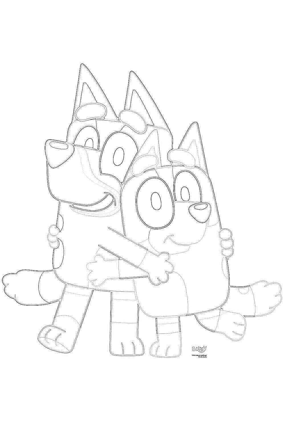 Free Bluey Coloring Pages! Download Now