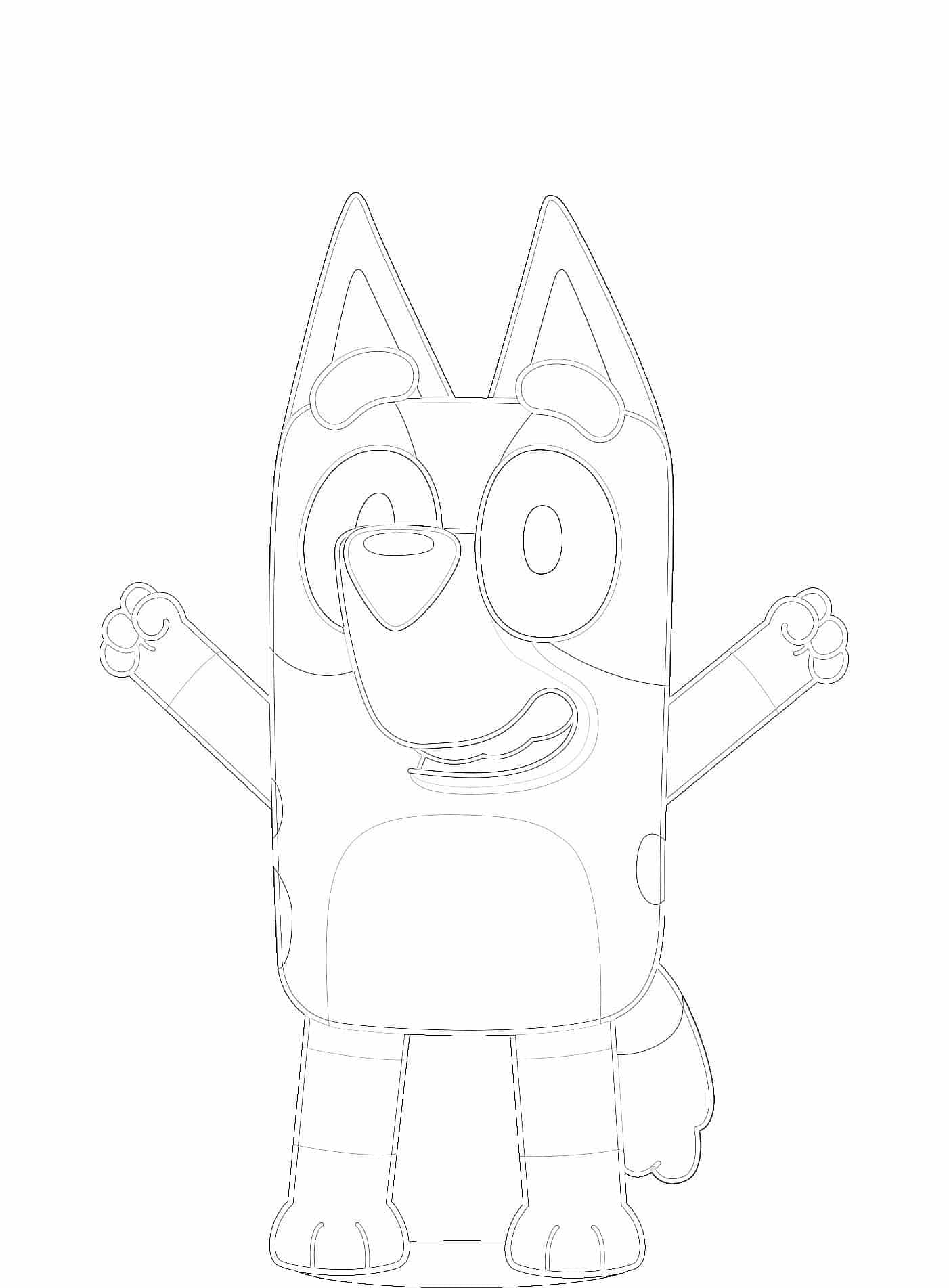 Free Bluey Coloring Pages! Download Now