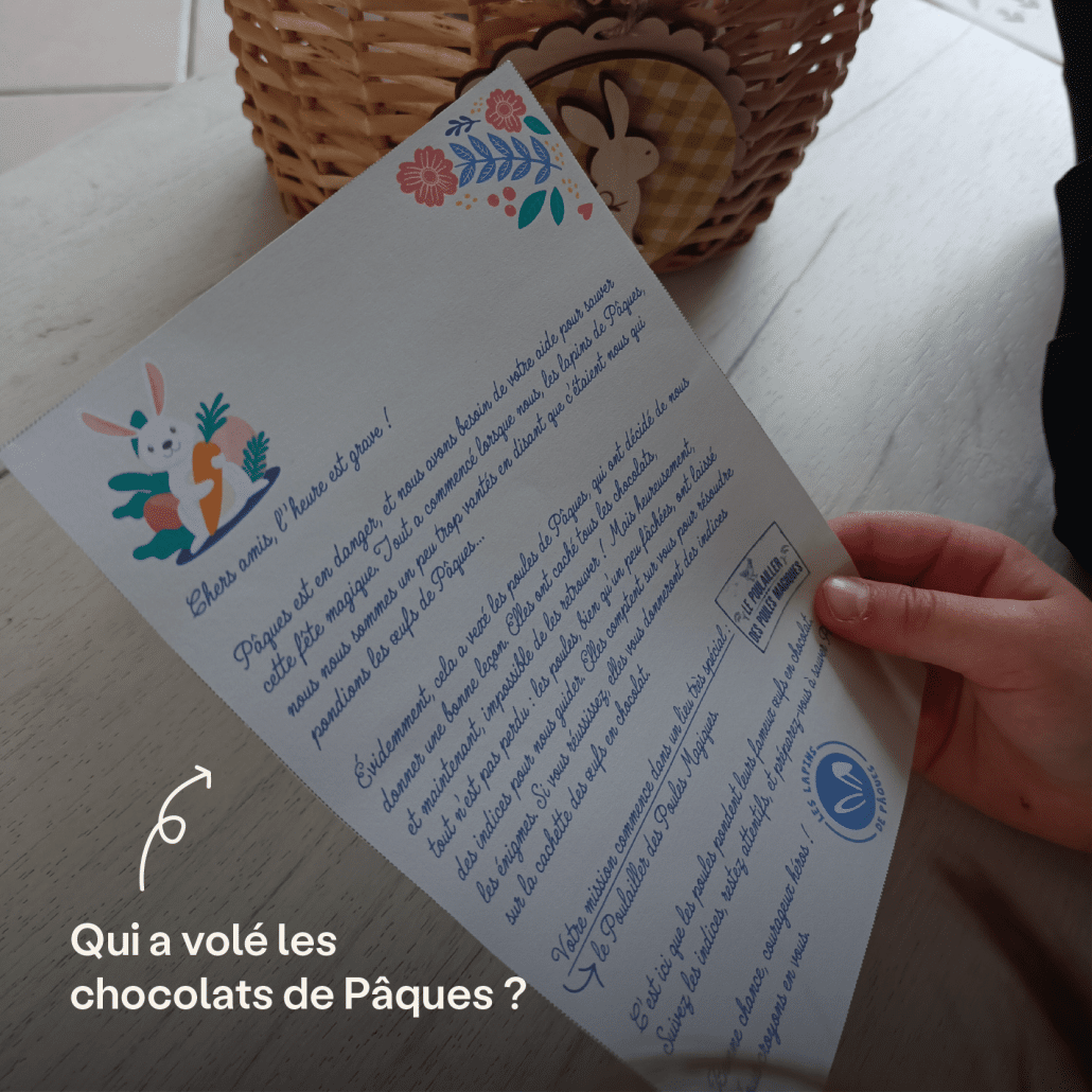 Jeu Pâques - Mystère des lapins de Pâques - Escape Kit