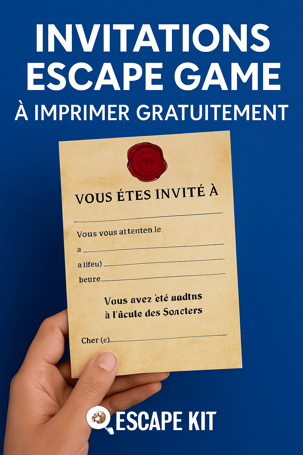 Invitations Escape Game à Imprimer Gratuitement | Anniversaire