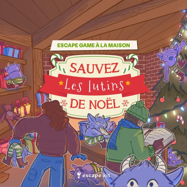 Jeu Noël - Escape Game - Sauvez les lutins de Noël - Escape Kit